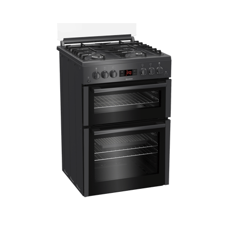 Blomberg GGN65N 60cm Double Oven Gas Cooker with Gas Hob - Anthracite ...