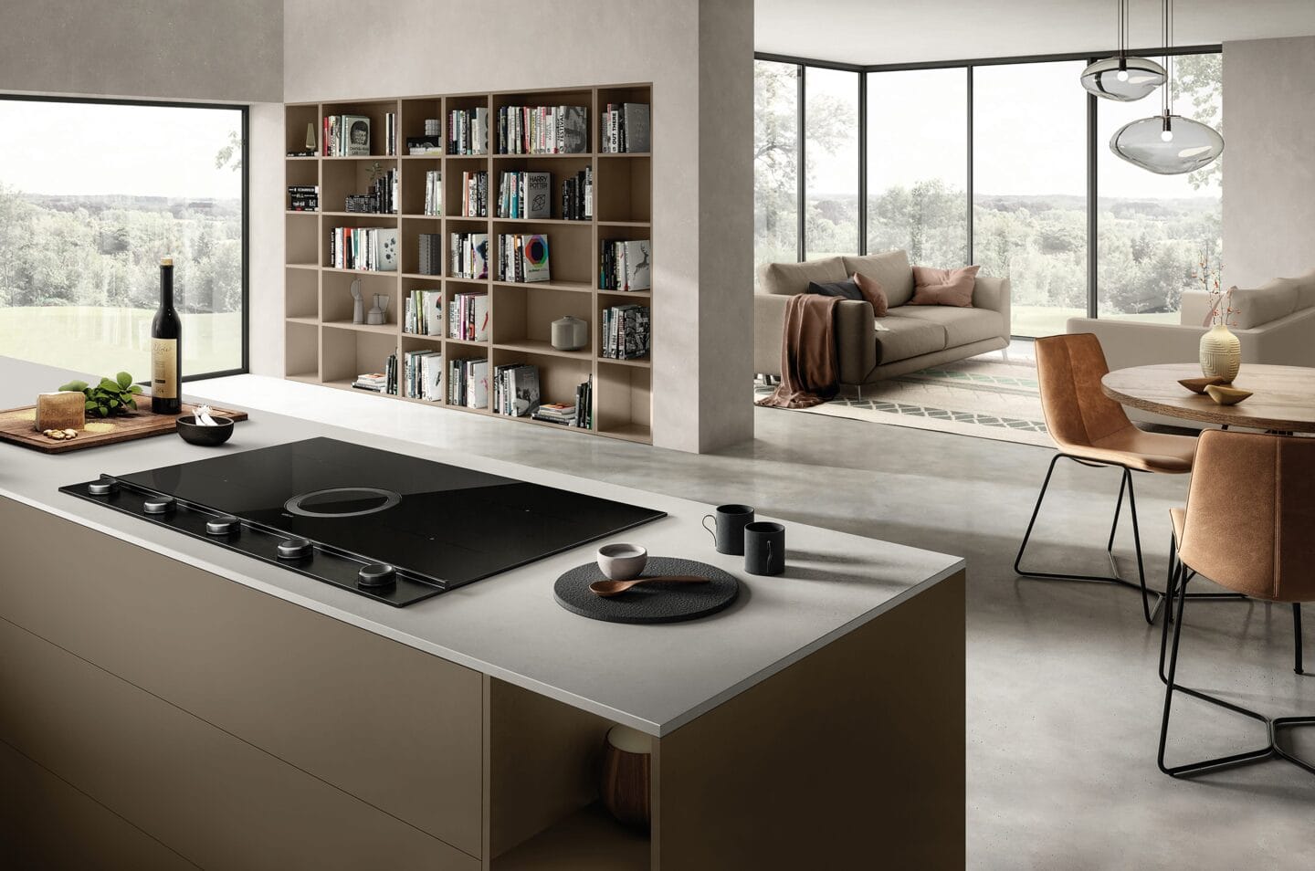 Elica NT-UNP-EVO-BL Unplugged EVO 90cm Vented Induction Hob in Black ...