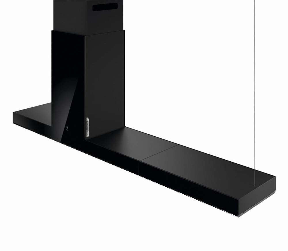 Elica Haiku 180cm Island Extractor Hood in Black - KDH Electrical