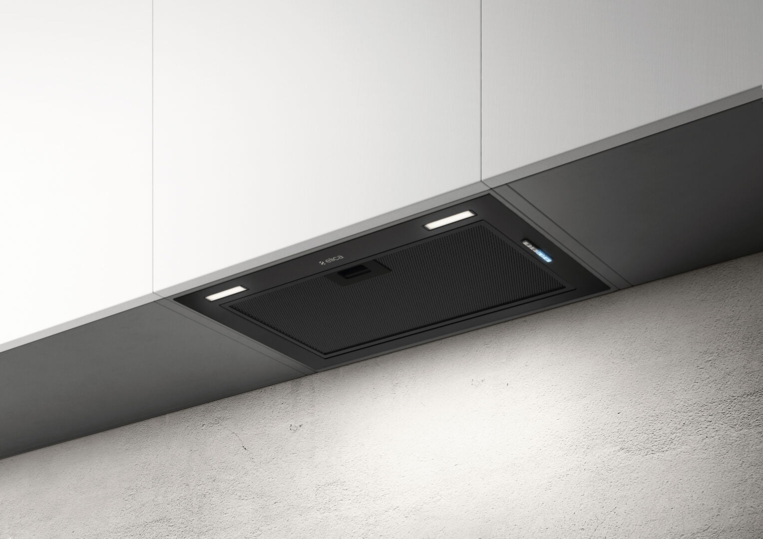 Elica Fold 60cm Built In Extractor Hood in Black - FOLD-BLK-60