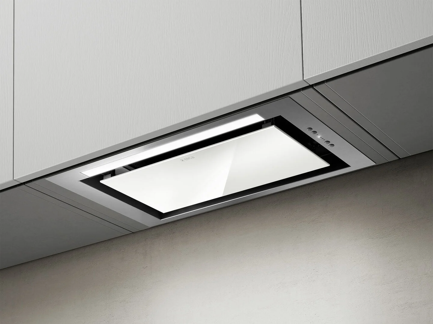 Elica Sleek 2.0 60cm Built In Extractor Hood in White Glass - KDH ...